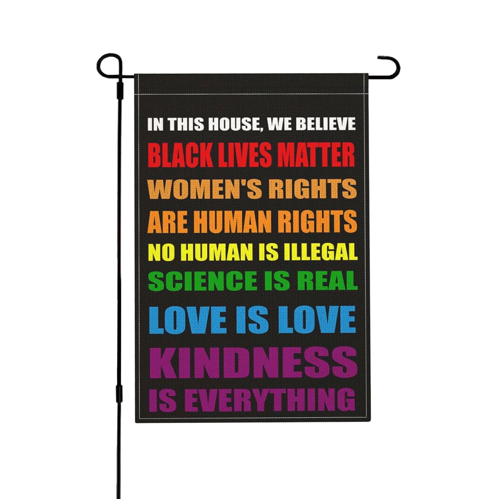 Progress Pride Garden Flag - Rainbow LGBT Flags 12x18 Inch Gay Lesbian ...