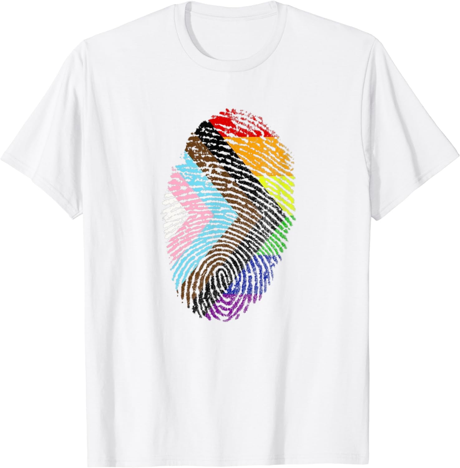 Progress Pride Rainbow Flag For Inclusivity T-Shirt - Walmart.com
