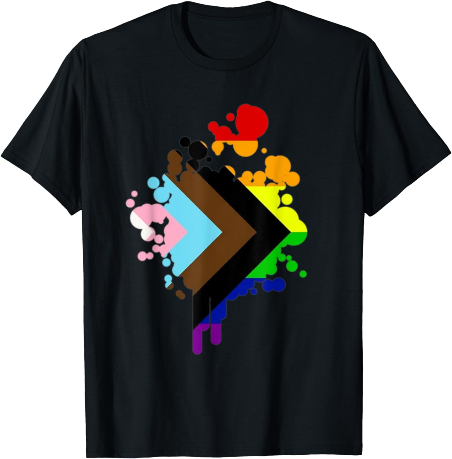 Progress Pride Rainbow Flag For Inclusivity T-Shirt - Walmart.com