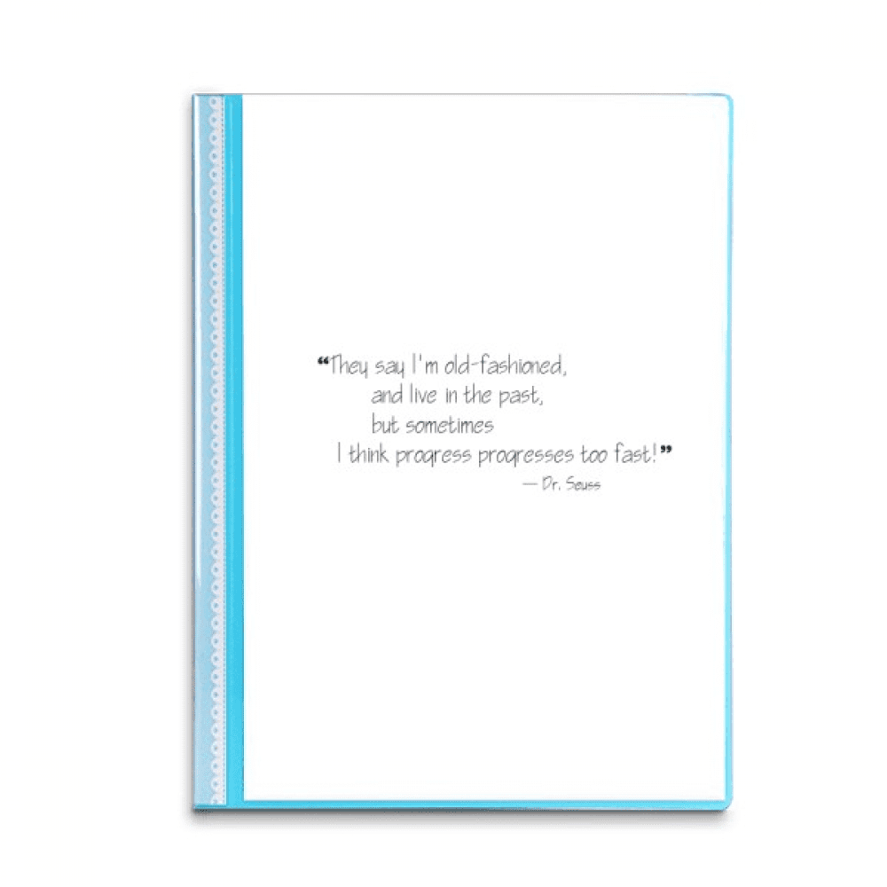 Progress Progresses Too Fast Quotes Book Sheet Protectors Portfolio ...