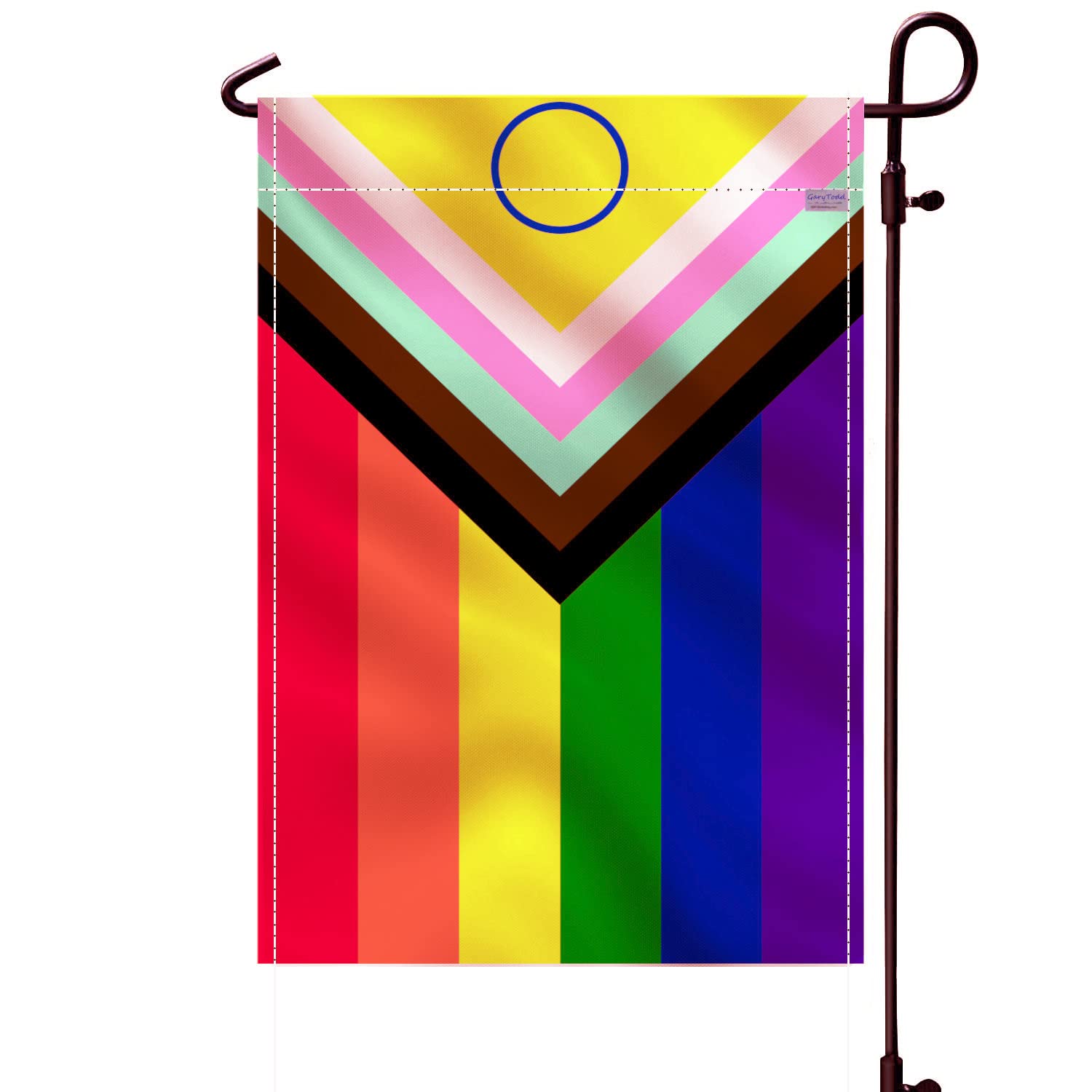 Progress Rainbow Pride Garden Flag,LGBT Outdoor Banner for LGBTQ Gay ...