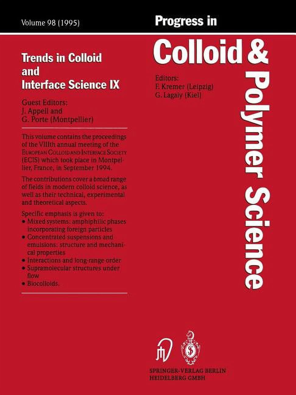 Progress in Colloid and Polymer Science: Trends in Colloid and ...