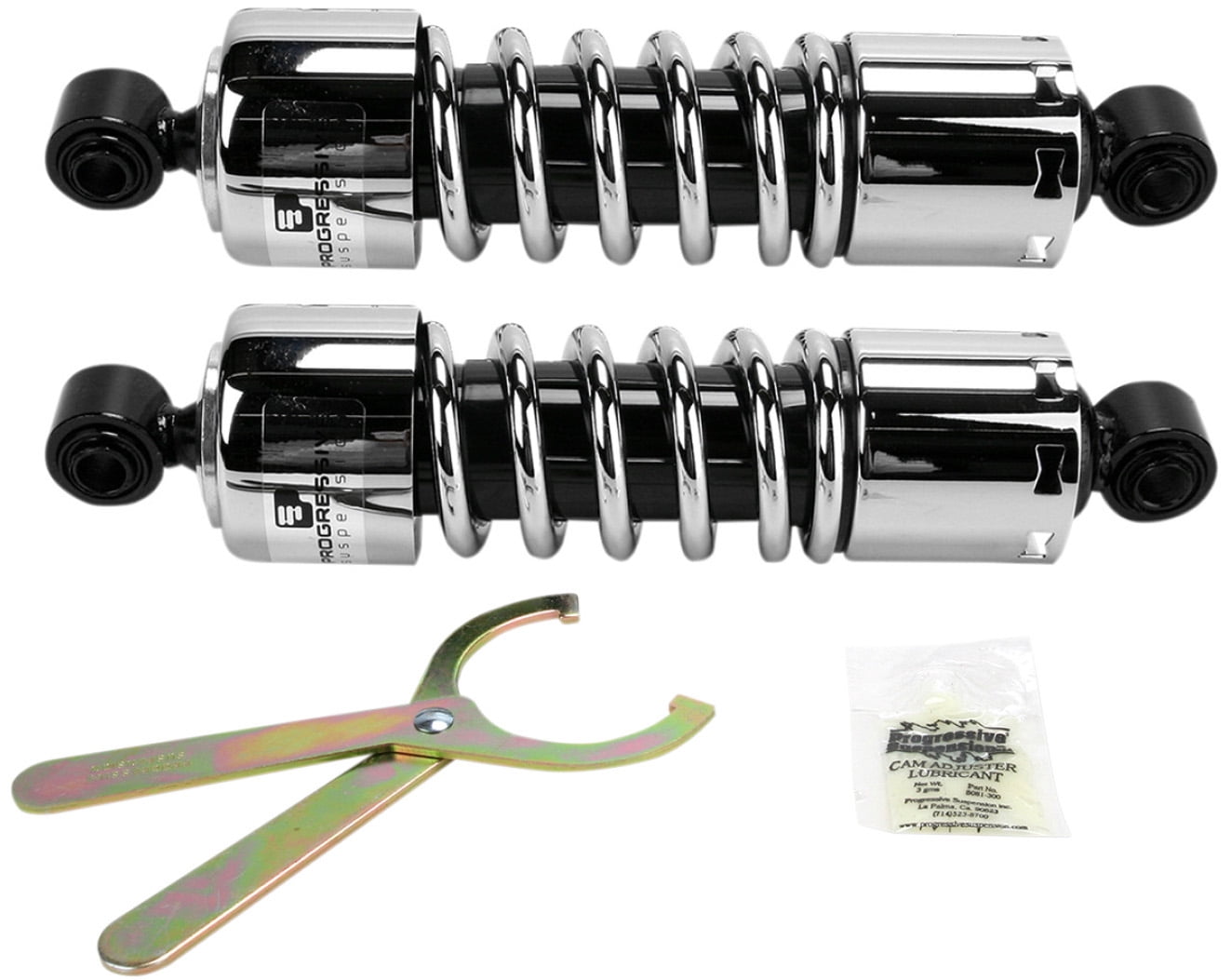 Progressive 412 Series Motorcycle Chrome 11" Rear Shocks (412-4037C ...