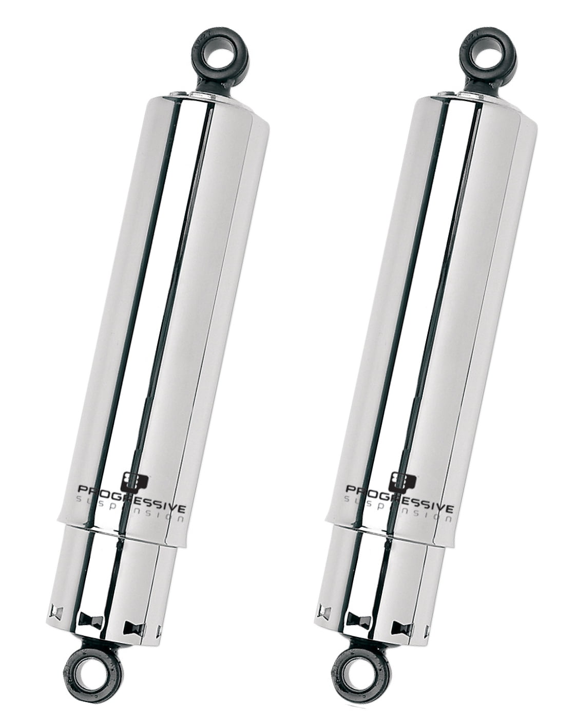 Progressive 412 Series Motorcycle Chrome Covered 12" Rear Shocks (412 ...