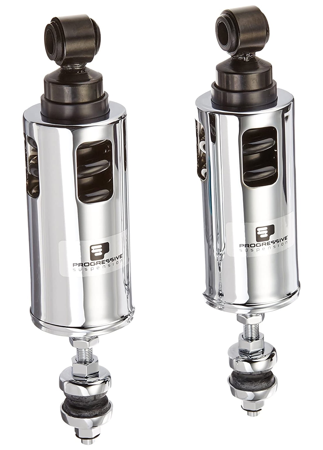 Progressive 422 Series Chrome Rear Motorcycle Shocks (422-4037C ...