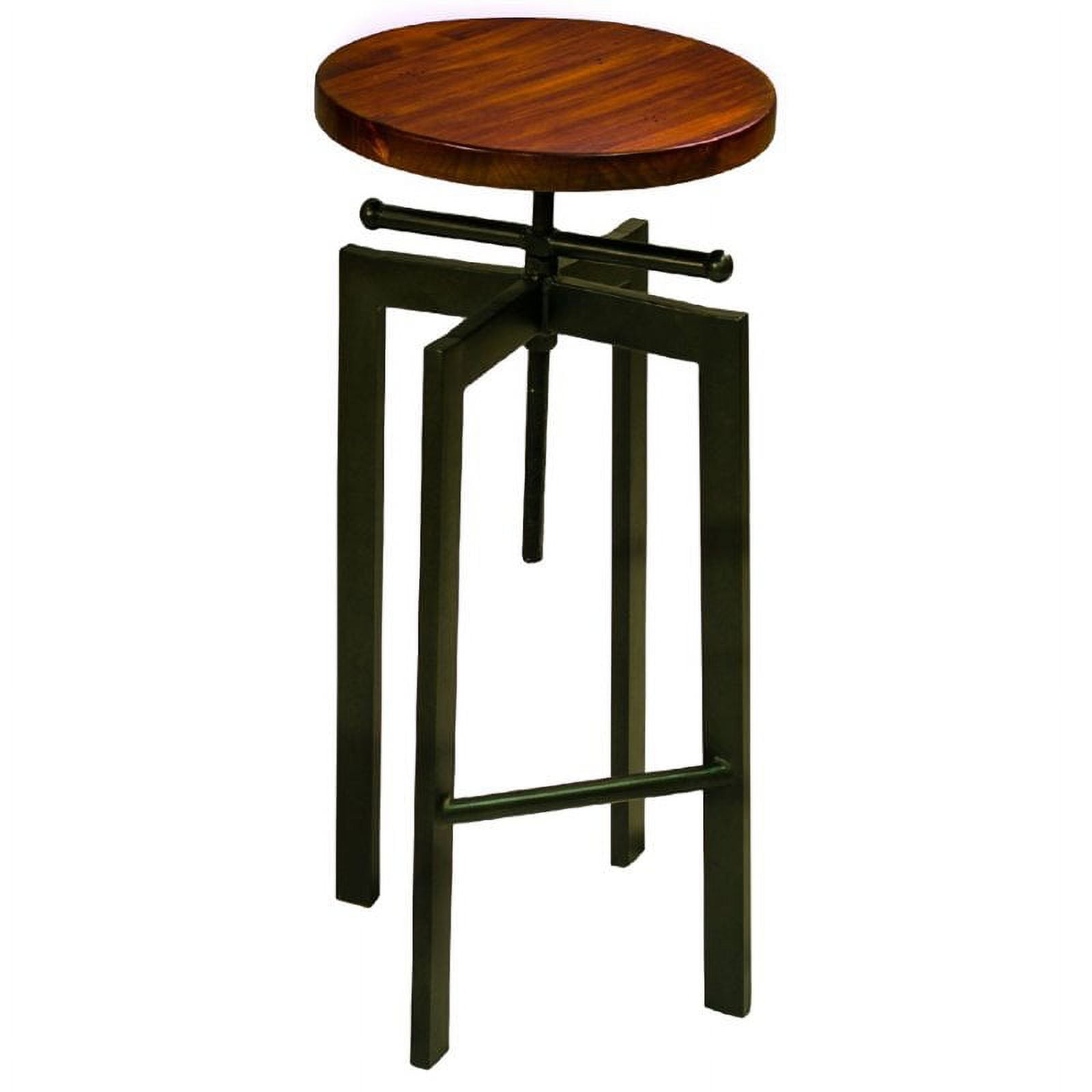 Progressive Austin Adjustable Bar Stool in Java Pine-Metal - Walmart.com