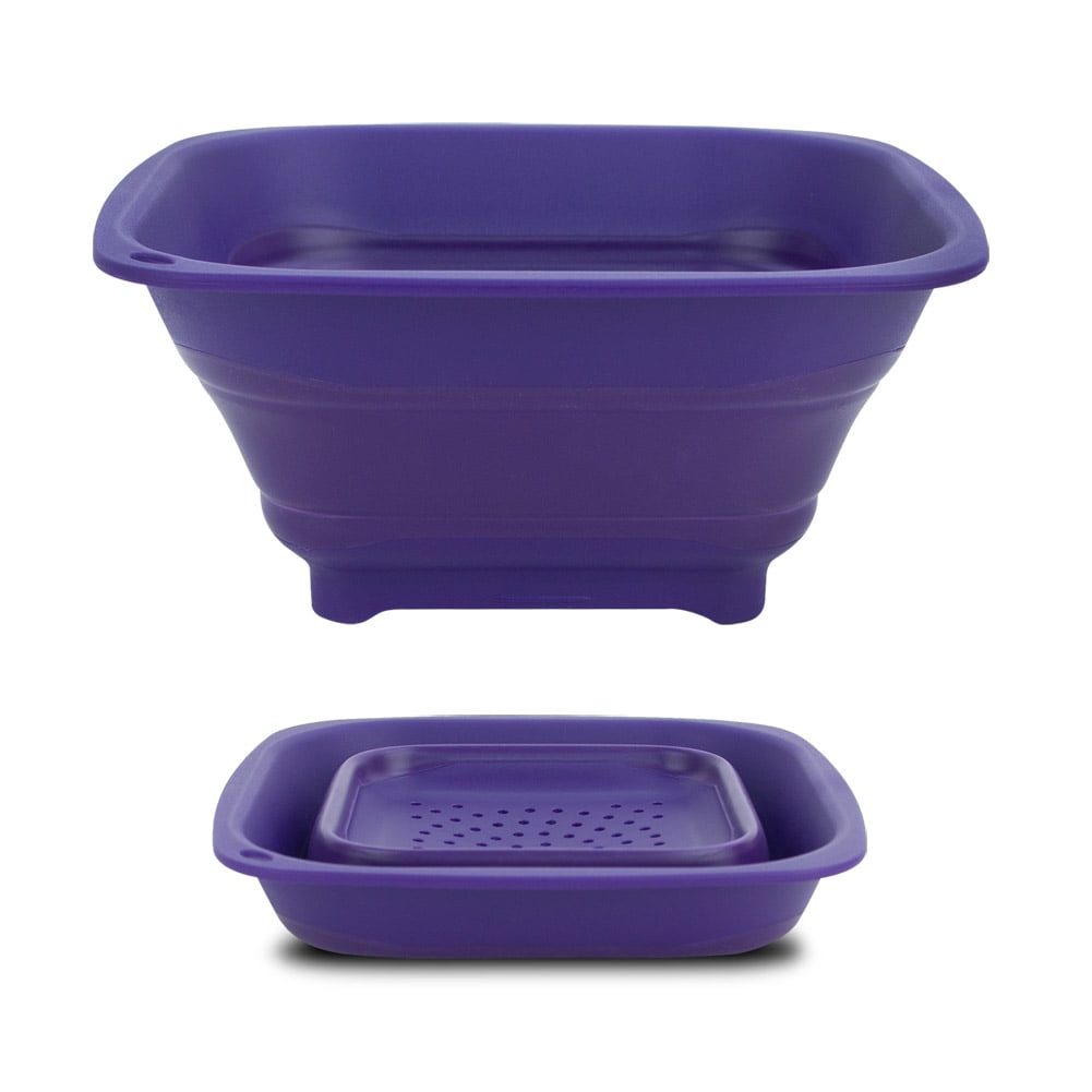 Progressive CC-300 Collapsible Mini Colander - Purple 3 Cup Capacity ...