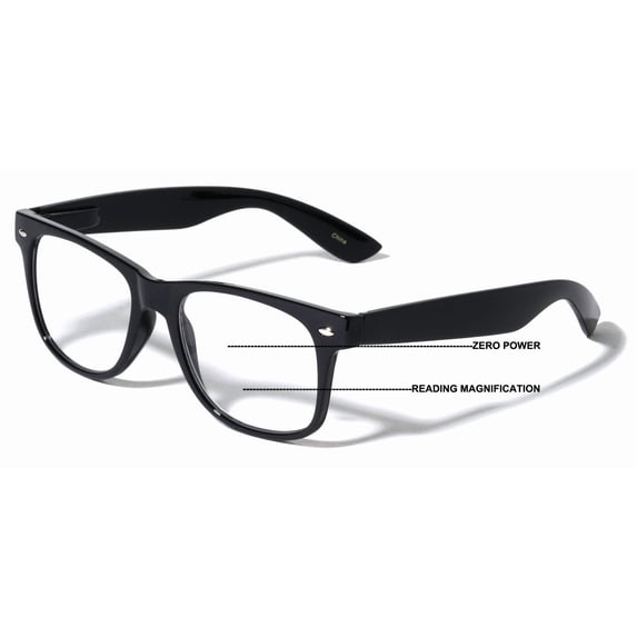 Progressive Clear Bifocal Reading glasses - No Line or Bubble - Zero ...