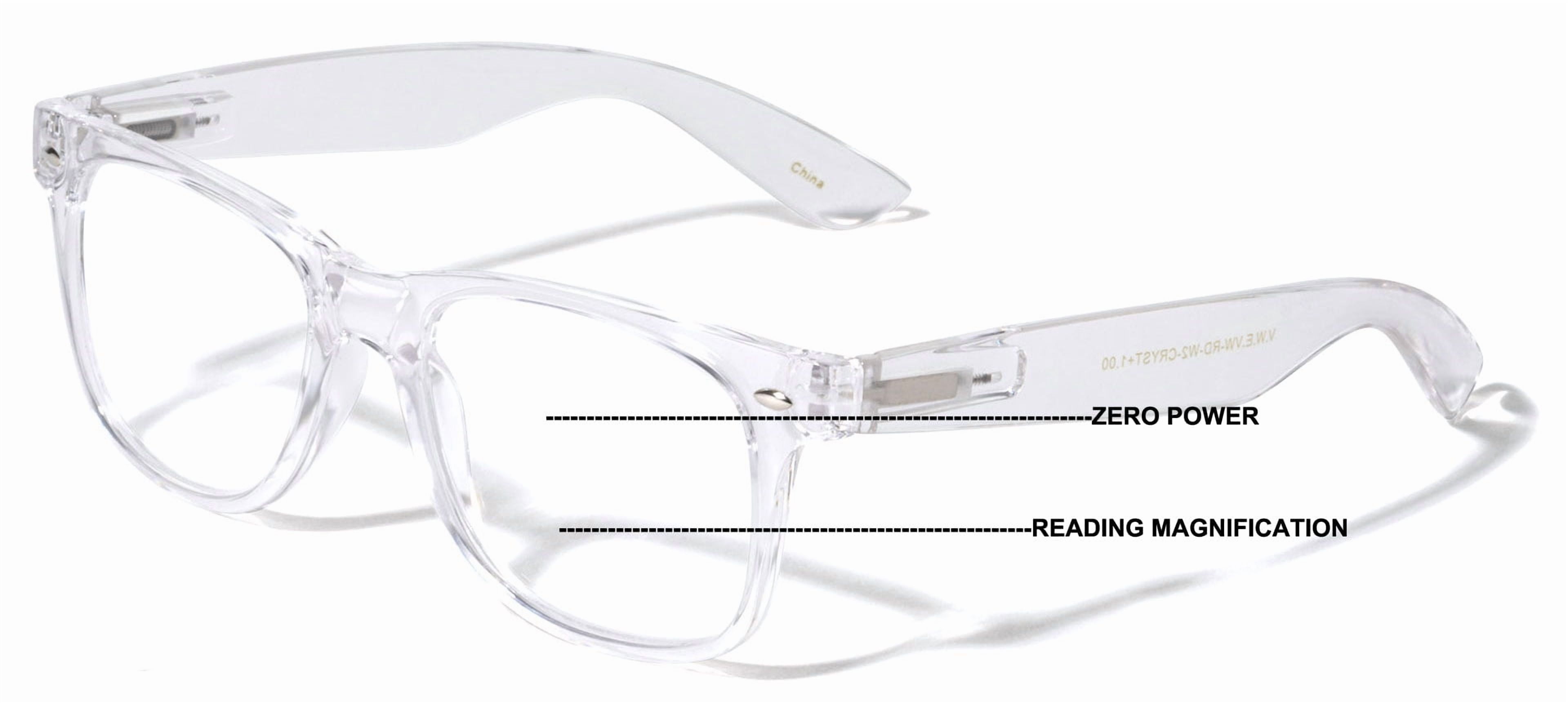Progressive Clear Bifocal Reading glasses - No Line or Bubble - Zero ...