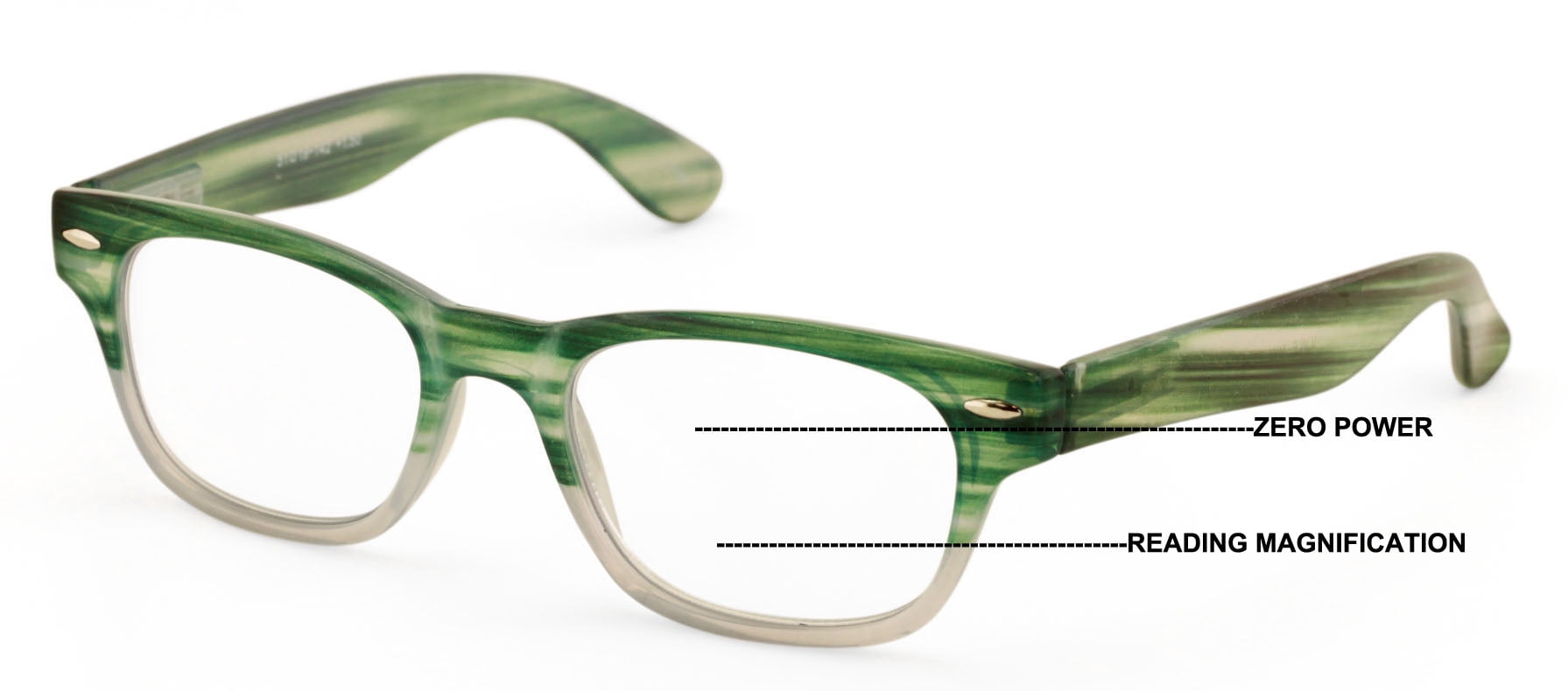 Progressive Clear Bifocal Reading glasses - No Line or Bubble - Zero ...
