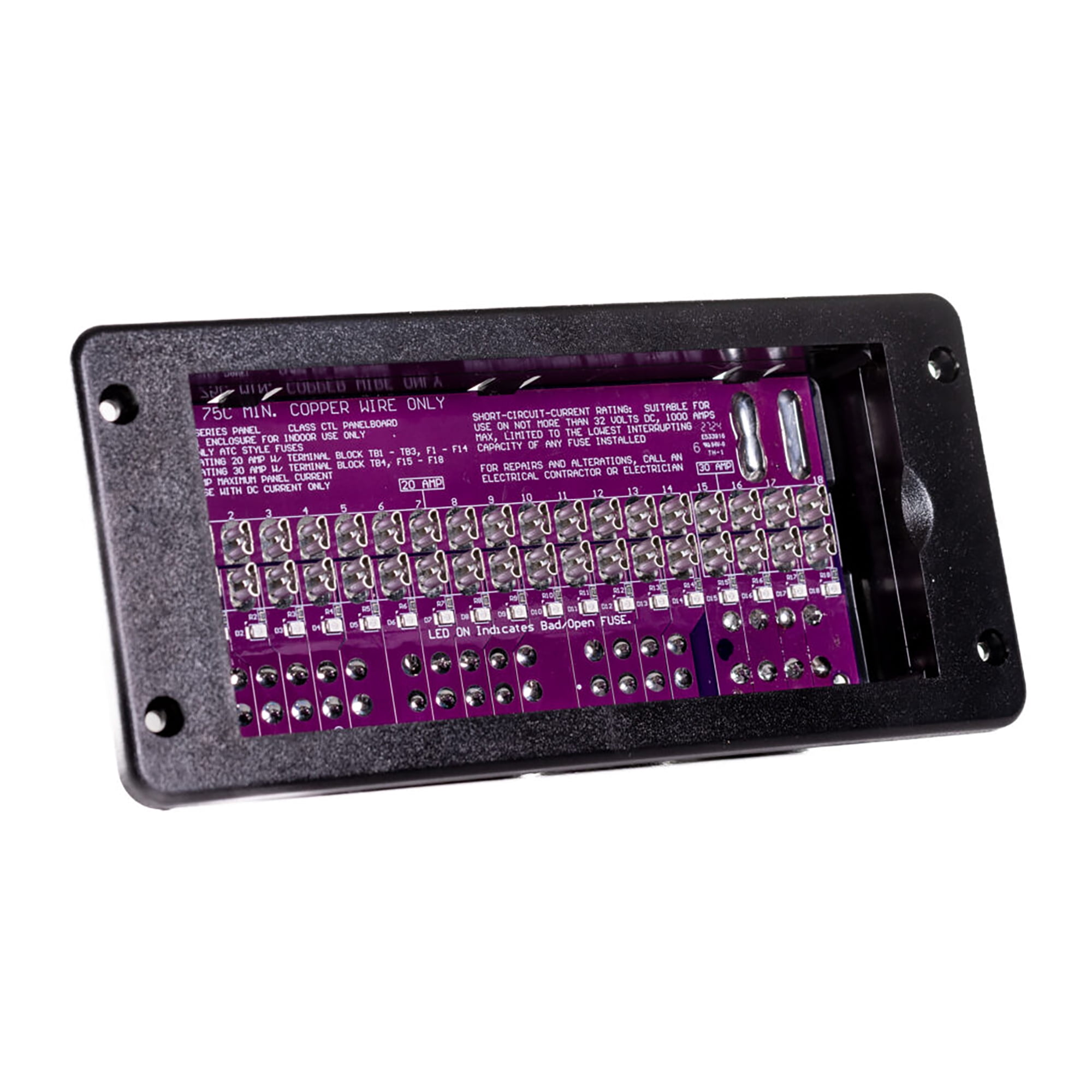 Progressive Dynamics 18 Position Black DC Fuse Panel PD60K18Q2L15 ...