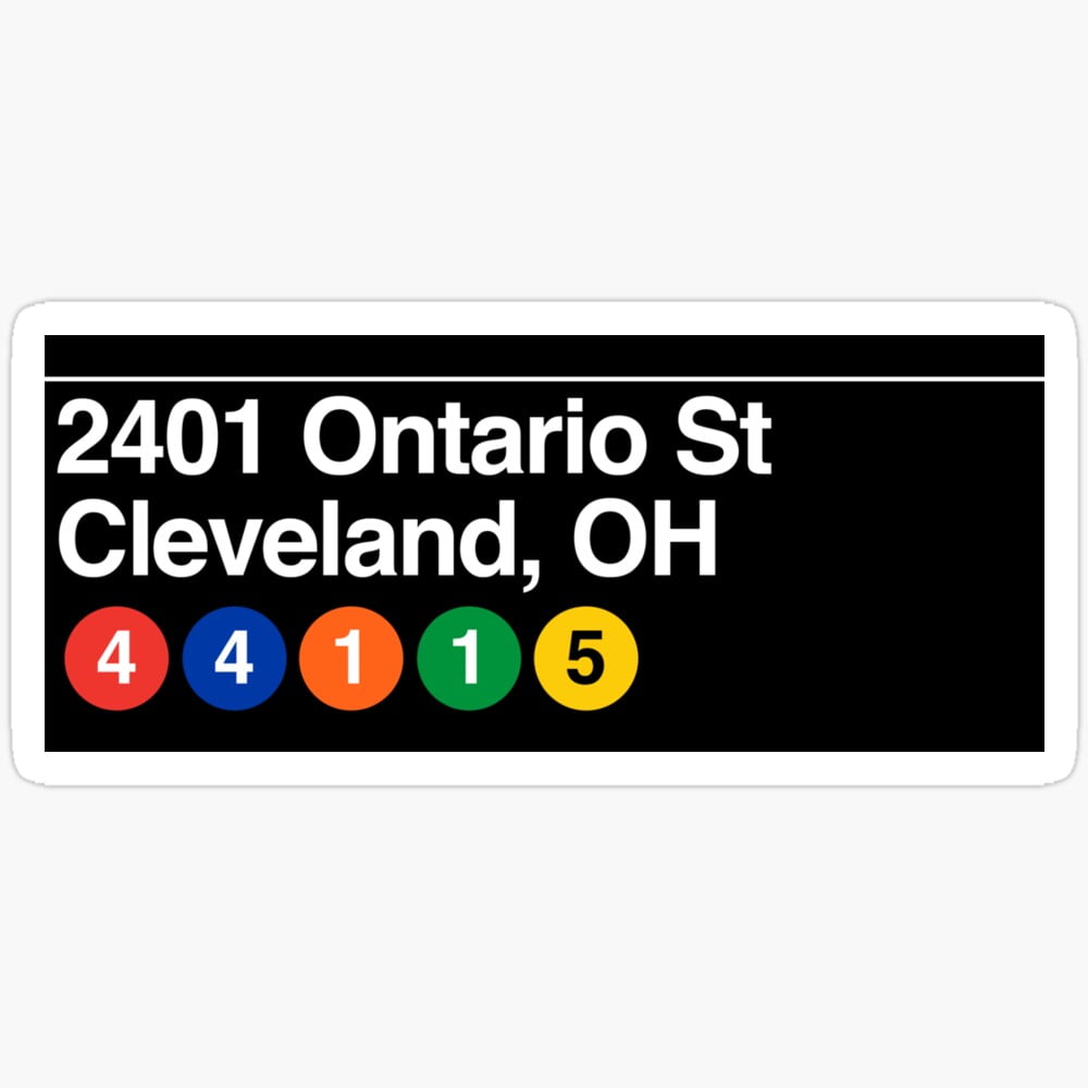 Progressive Field | 2401 Ontario St, Cleveland, Oh 44115 Sticker ...