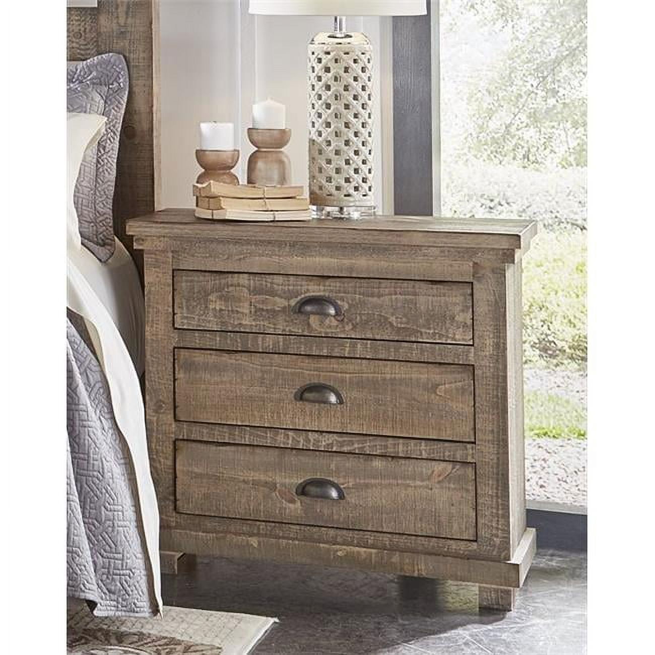Progressive Furniture Bedroom Nightstand Weathered Gray