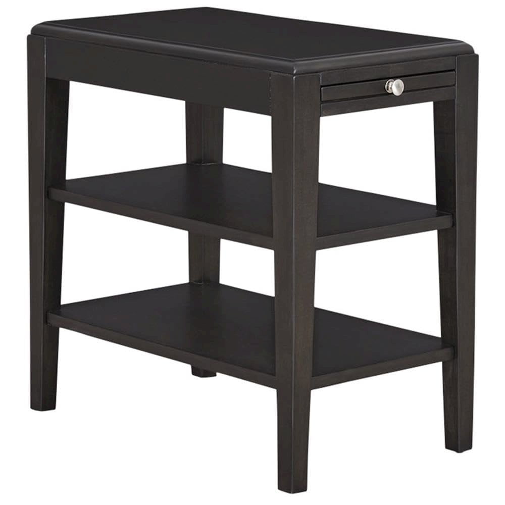 Progressive Furniture Chairsides III Wood Chairside Table in Espresso ...