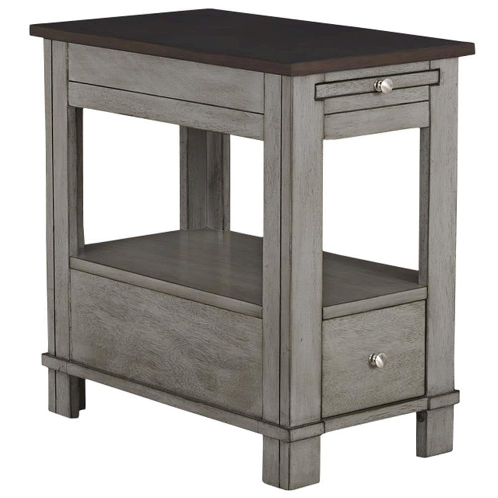 Progressive Furniture Chairsides III Wood Chairside Table in Walnut ...