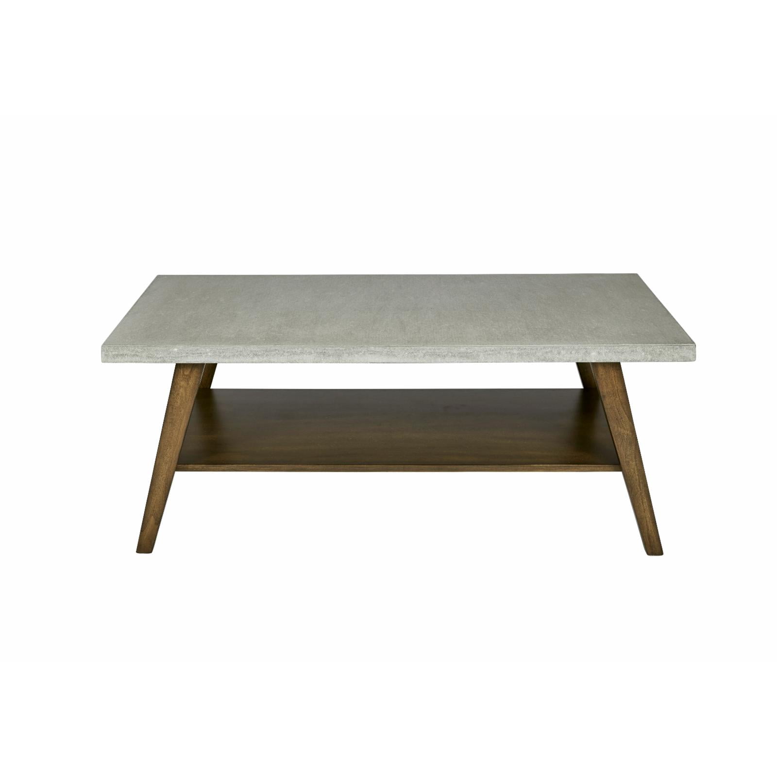 Progressive Furniture Jackson Wood Cocktail Table in Concrete Gray ...