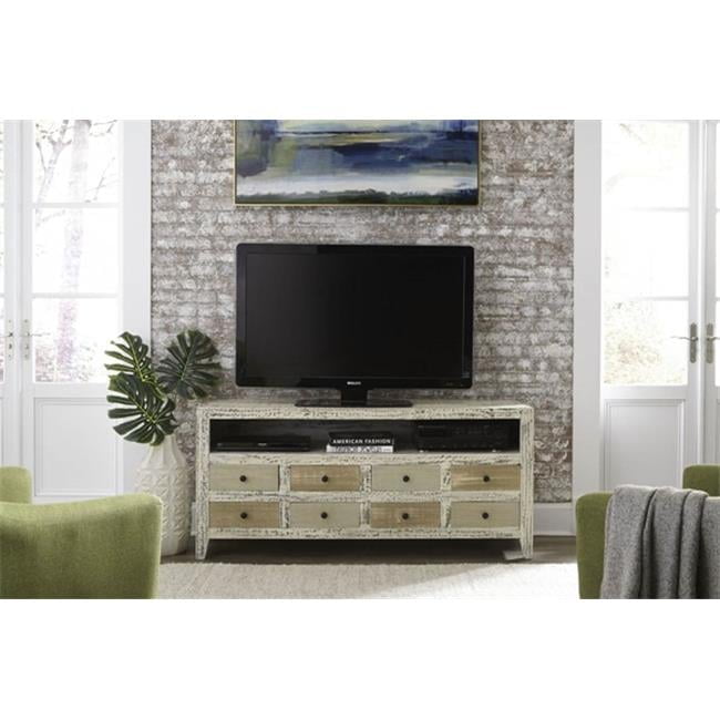 Progressive Furniture Mojave Wood 61 Inch TV Console in Distressed ...