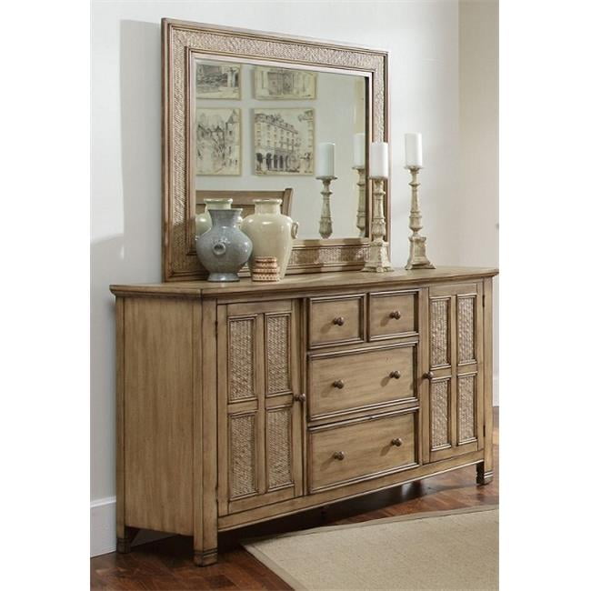 Progressive Furniture P196-50 Kingston Isle Transitional Style Mirror ...