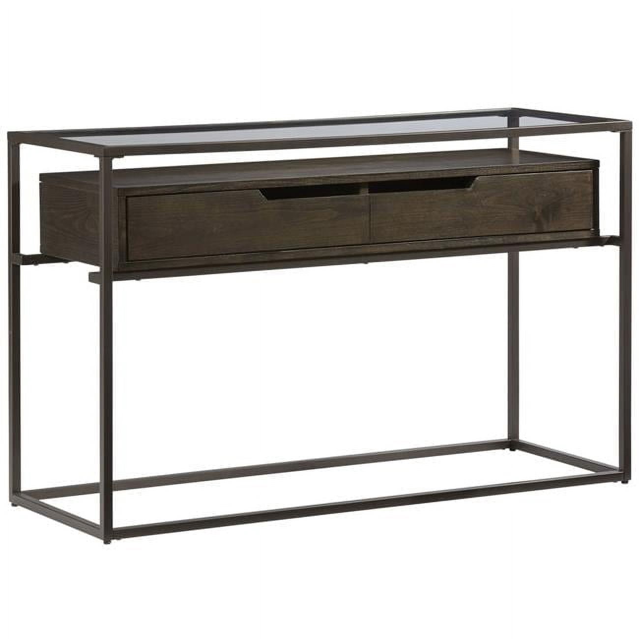 Progressive Furniture Presidio Sofa/Console Table in Contemporary Umber ...