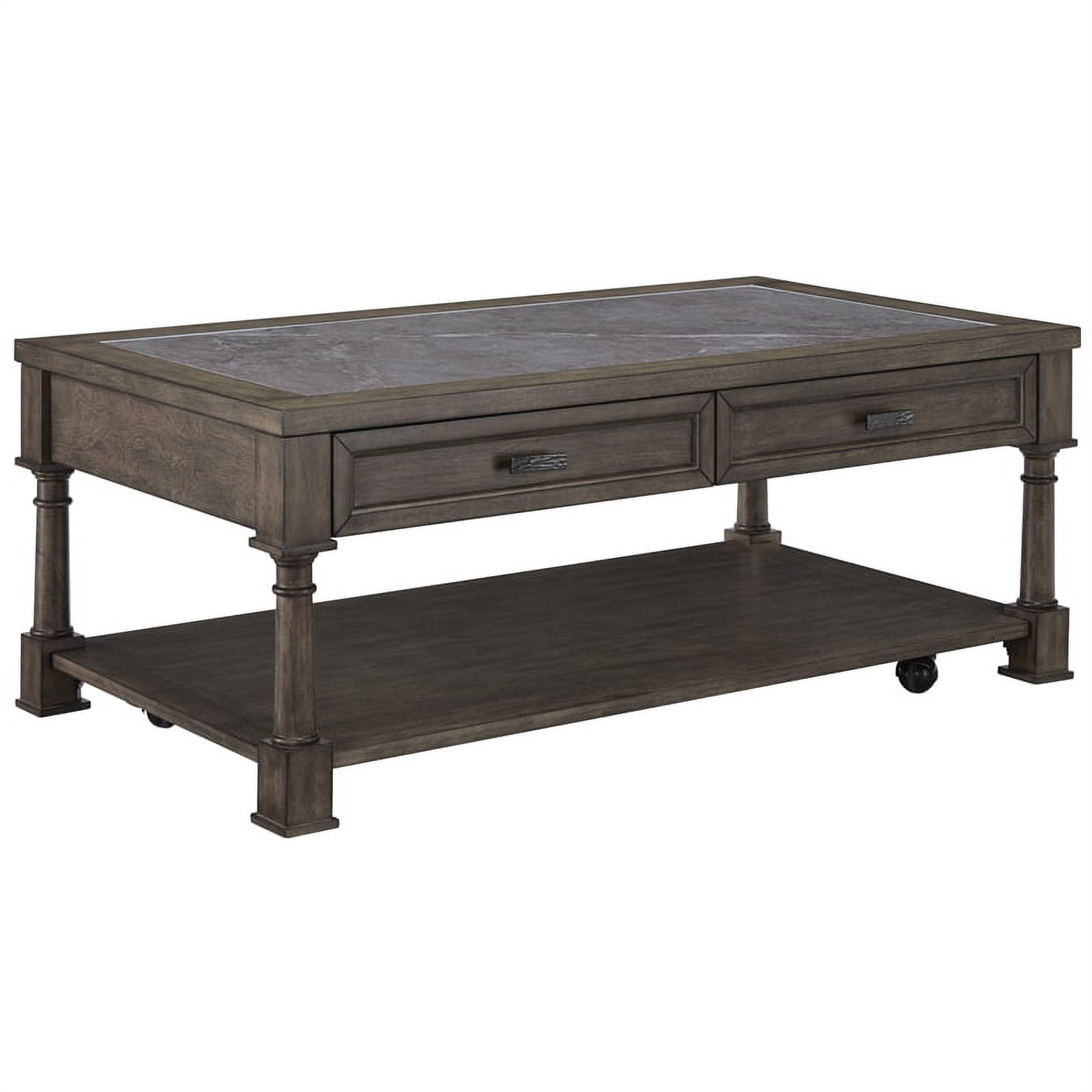 Progressive Furniture Riverdale Rd Rectangular Wood Cocktail Table Gray ...