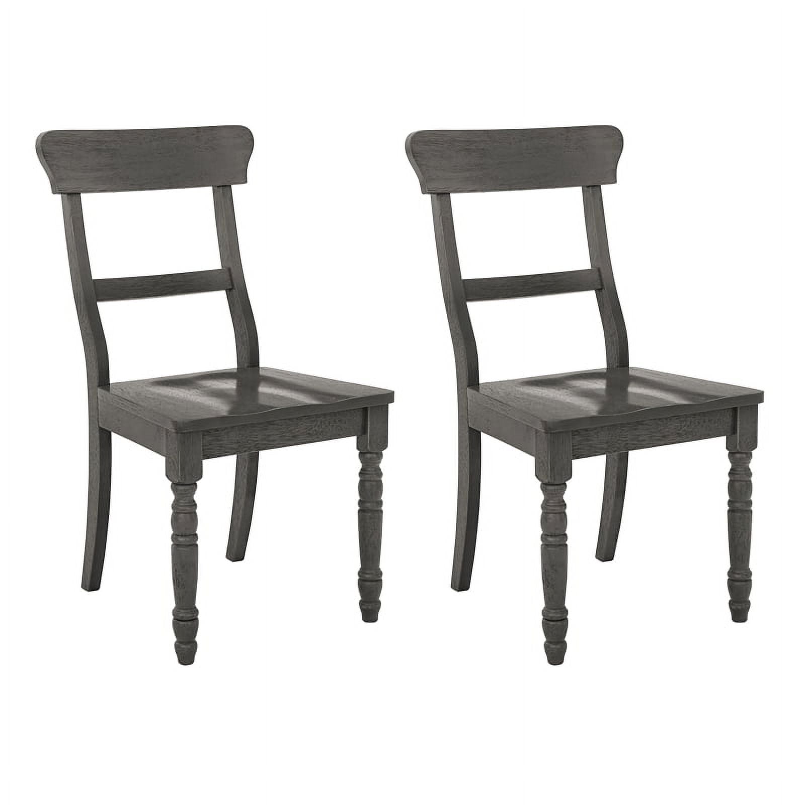 Progressive Furniture Savannah Court 18" Wood Dining Chair in Gray (Set ...
