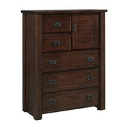 Progressive Furniture Trestlewood Wood Dresser & Mirror Mesquite Pine Brown - Walmart.com