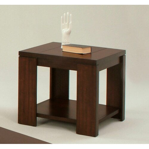 Progressive Furniture Waverly Square Lamp Table Vintage Walnut - Walmart.com