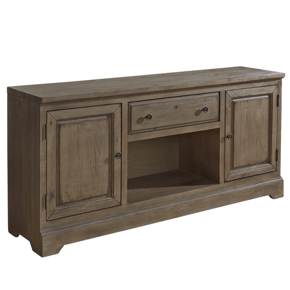 Progressive Furniture Wildfire Wood 68" TV Console In Caramel Brown ...