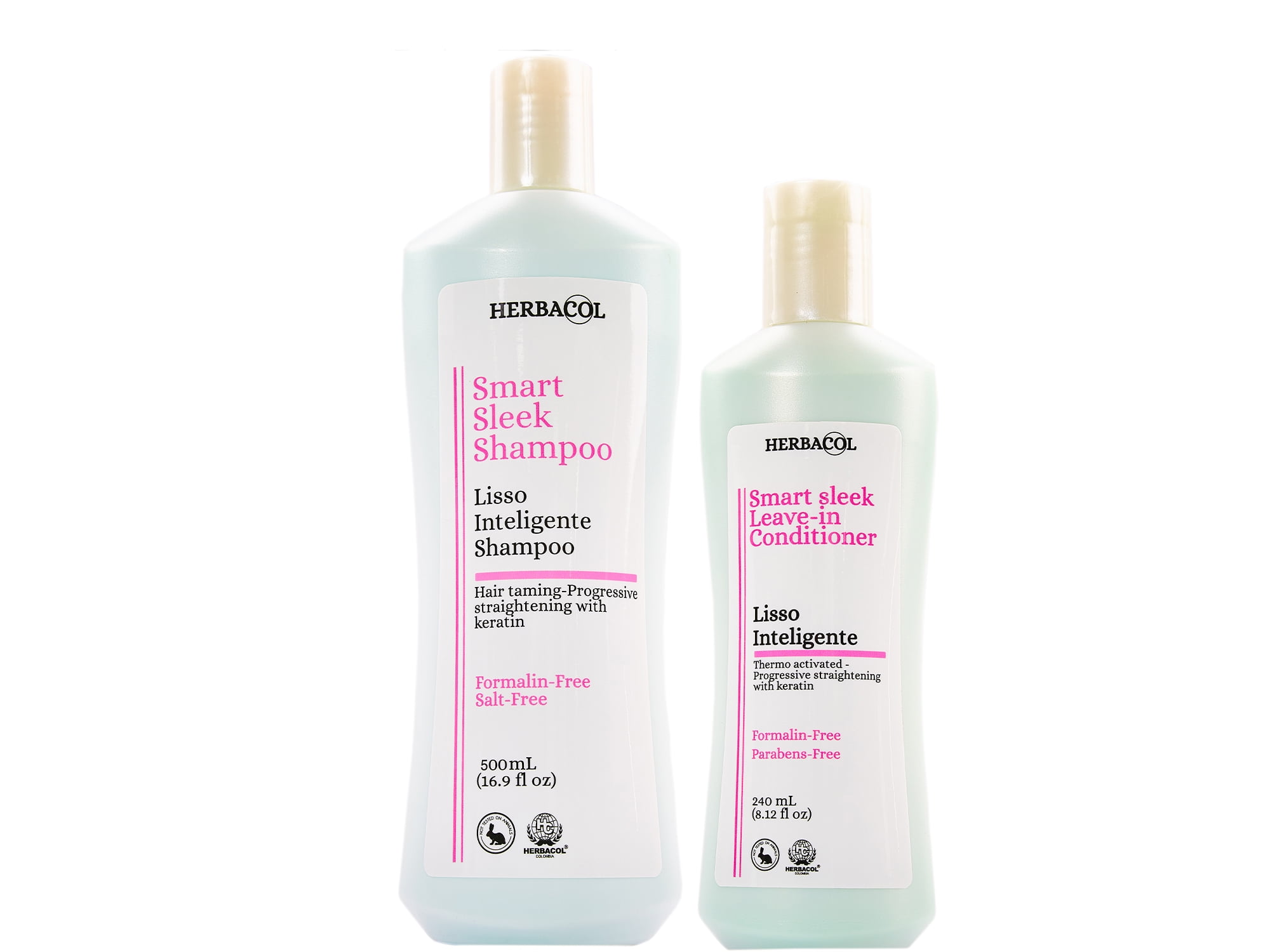 Progressive Hair Straightening Set - Lisso Inteligente Set | Smart Sleek Treatment| Shampoo and ...