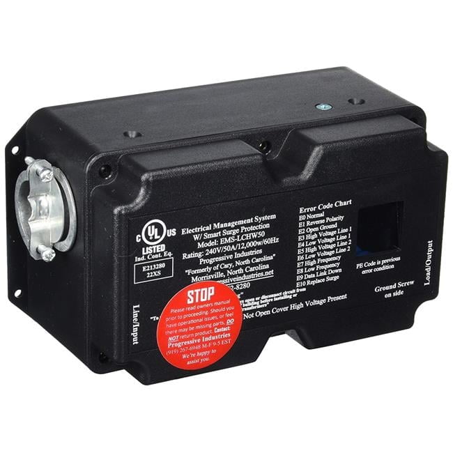 Progressive Industries 50A LC Hardwire AC System - Black AC Voltage ...