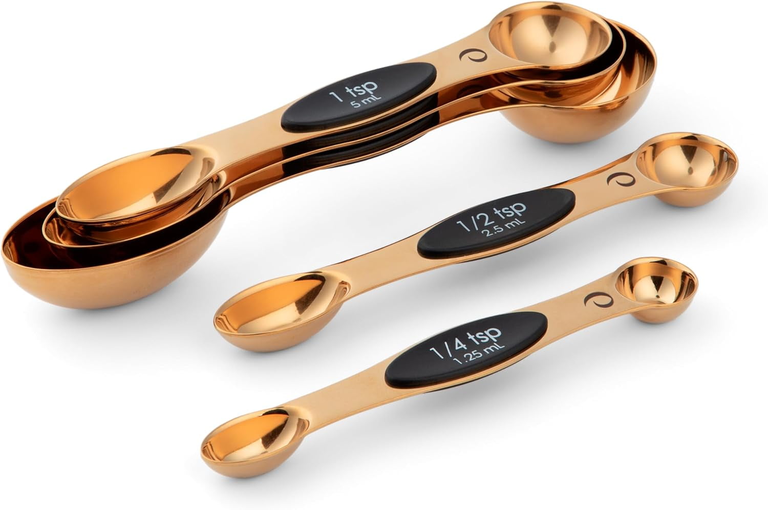 Progressive International Magnetic Measuring Spoons, Set of 5 – Black ...