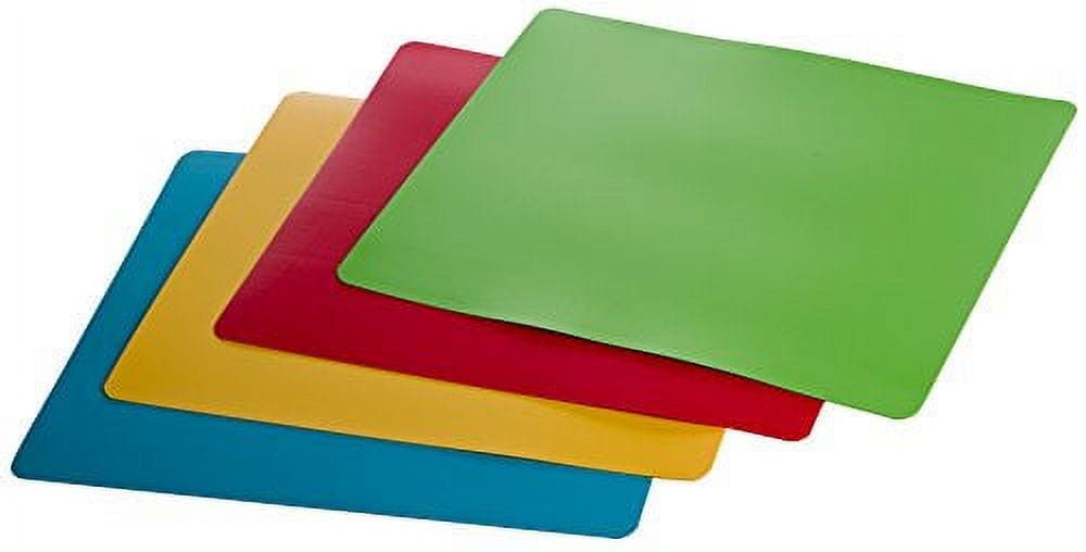 Progressive International PCC-404 Chopping Mats, 4 Piece Set, Multi ...