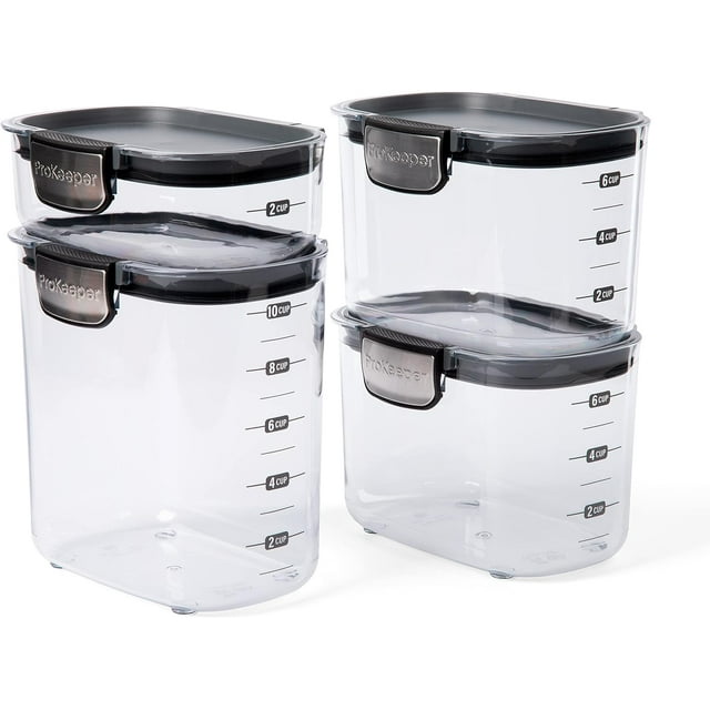 Progressive ProKeeper+ 4-Pc Airtight Pantry Storage Set with Clear ...