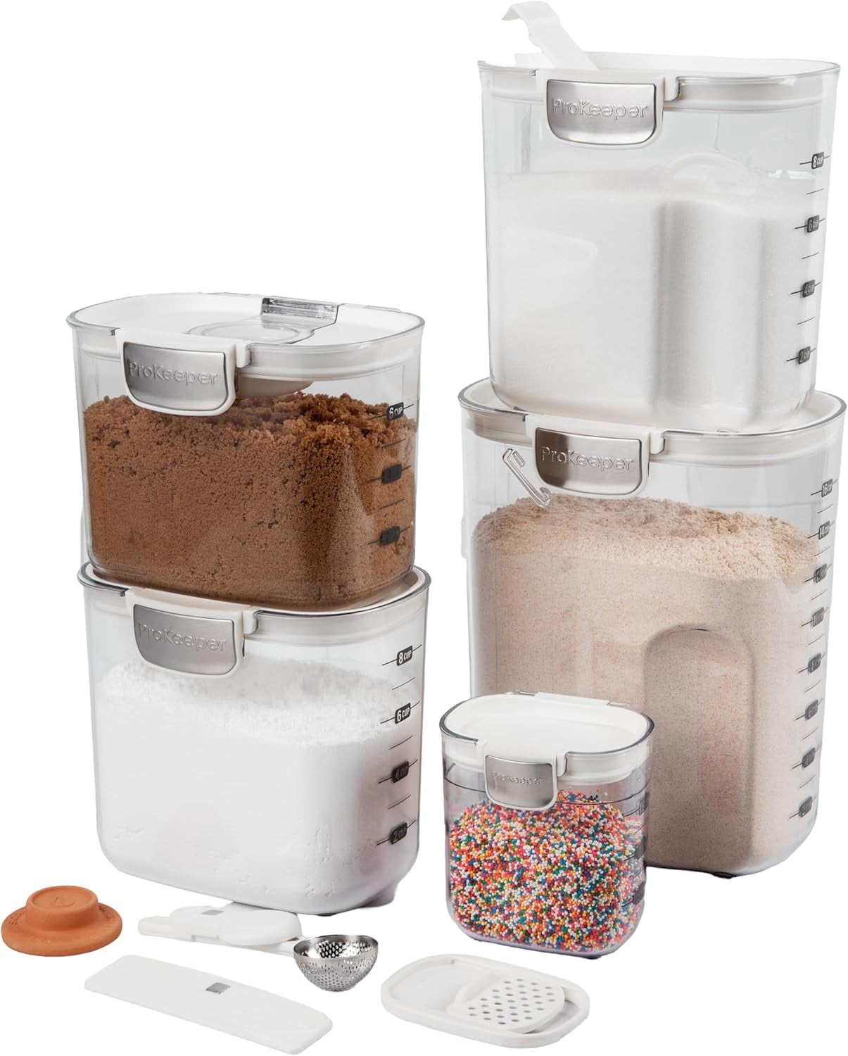 Progressive International ProKeeper+ 9 Piece Clear Plastic Airtight ...