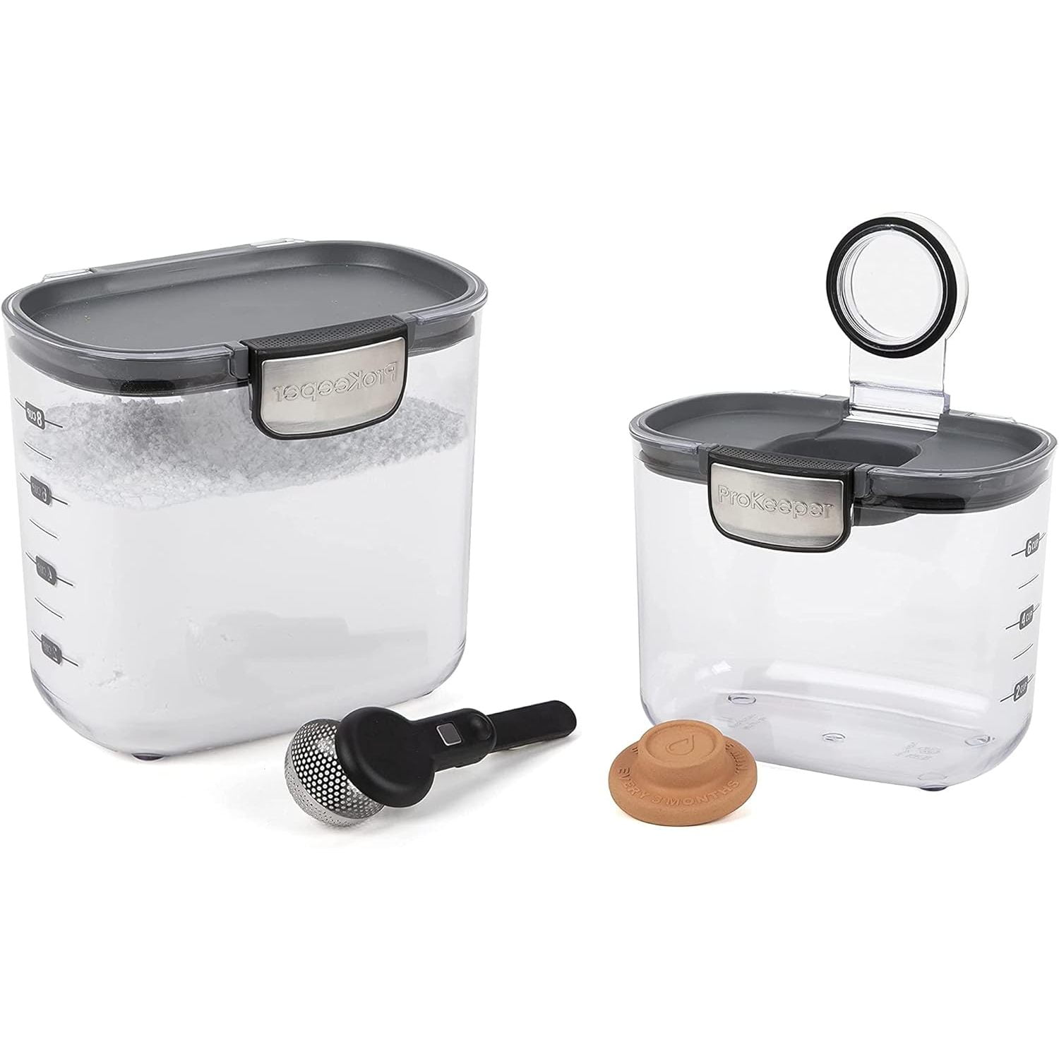 Progressive International ProKeeper+ Clear Plastic Airtight Food Baker ...