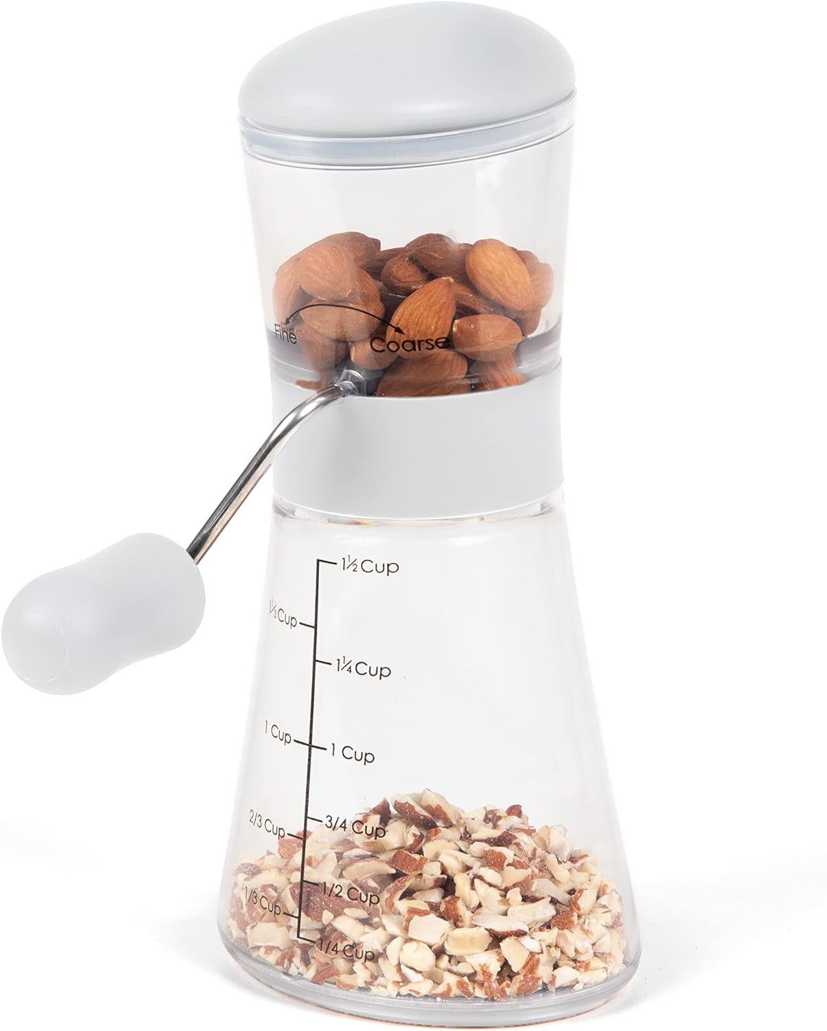 Progressive Nut Chopper with Non-Skid Base, White - Walmart.com