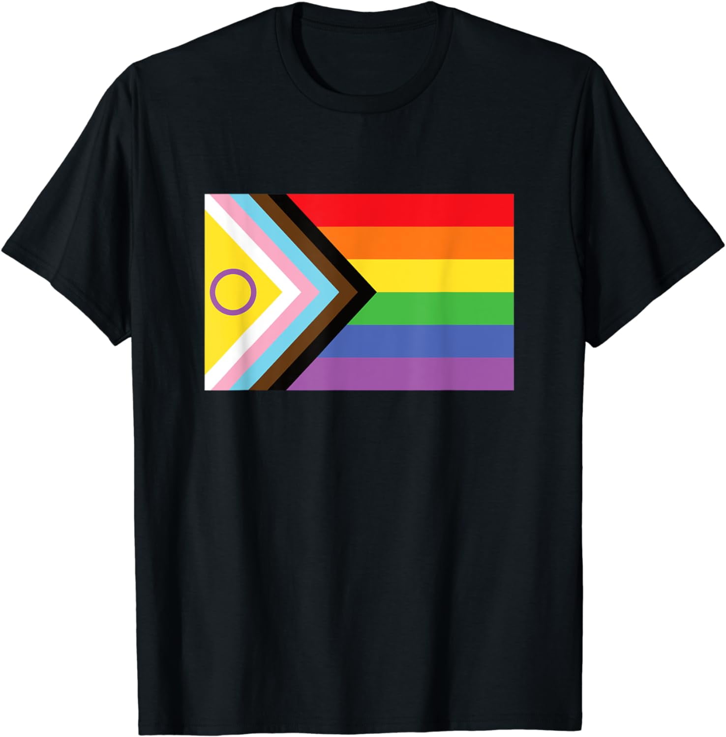Progressive Pride Flag Intersex Inclusive LGBTQIA Equality T-Shirt ...