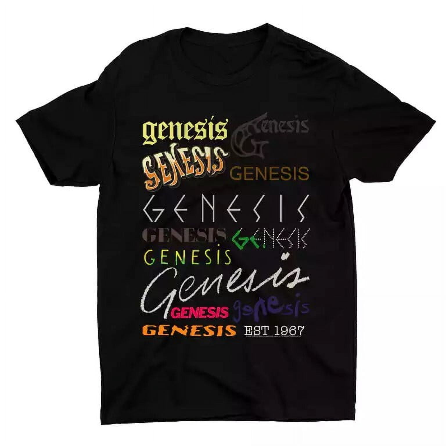 Progressive Rock Era-Inspired Shirt with Vintage Logo Evolution Graphic ...