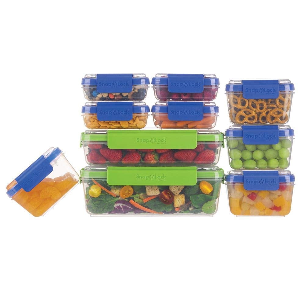 Progressive SNL-20SETBBB Snaplock Snack To Go Storage Stacking ...