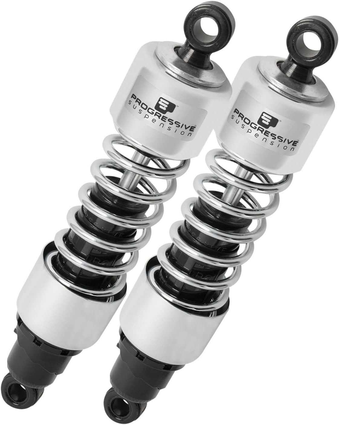 Progressive Suspension 412-4076C Chrome 12.5" Standard Replacement Rear ...