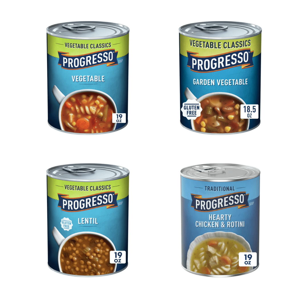 Progresso 8-Can Soup Selection – A Tasty Assortment of Hearty, Ready-to ...