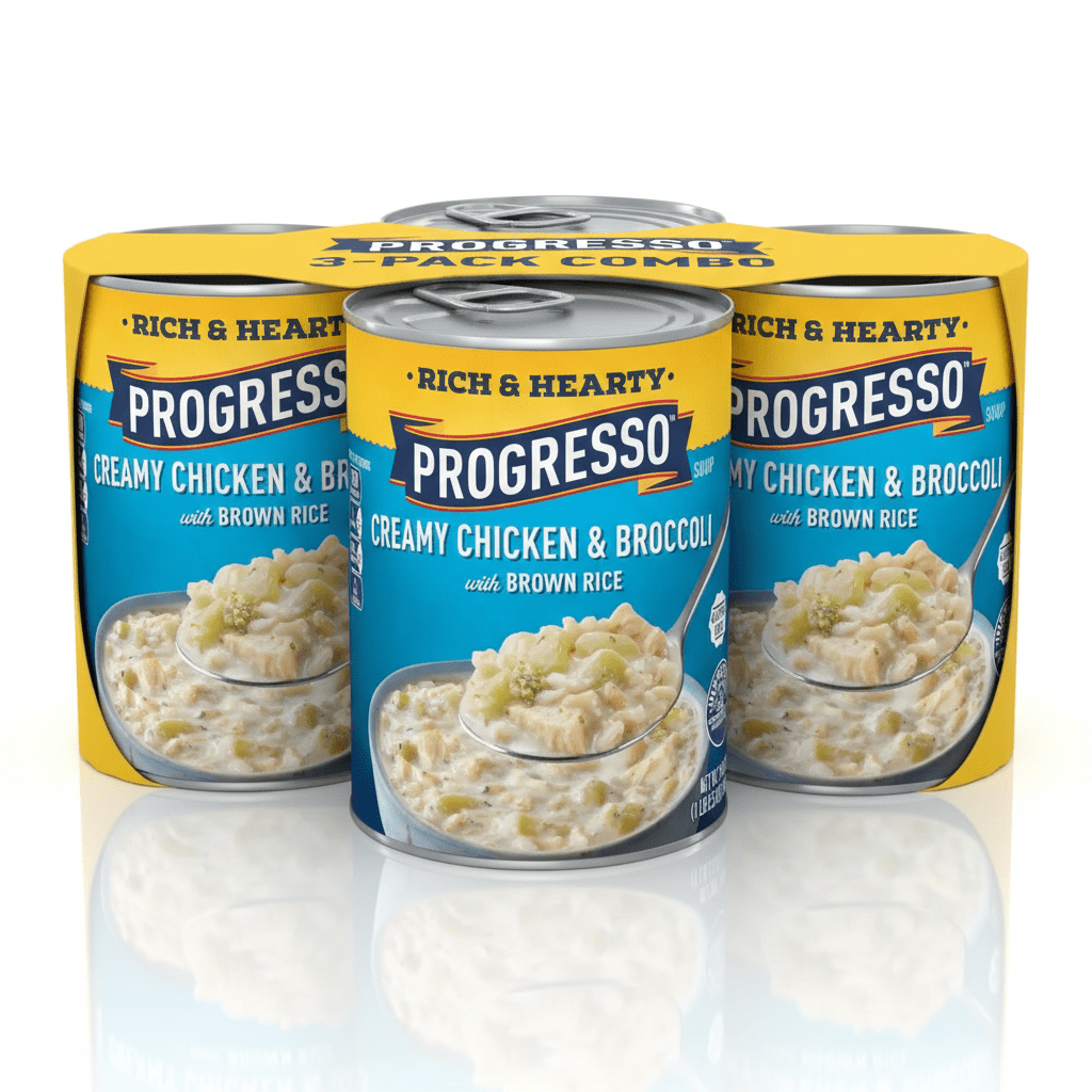 Progresso Gluten Free Rich & Heaty Creamy Chicken & Broccoli with Brown ...