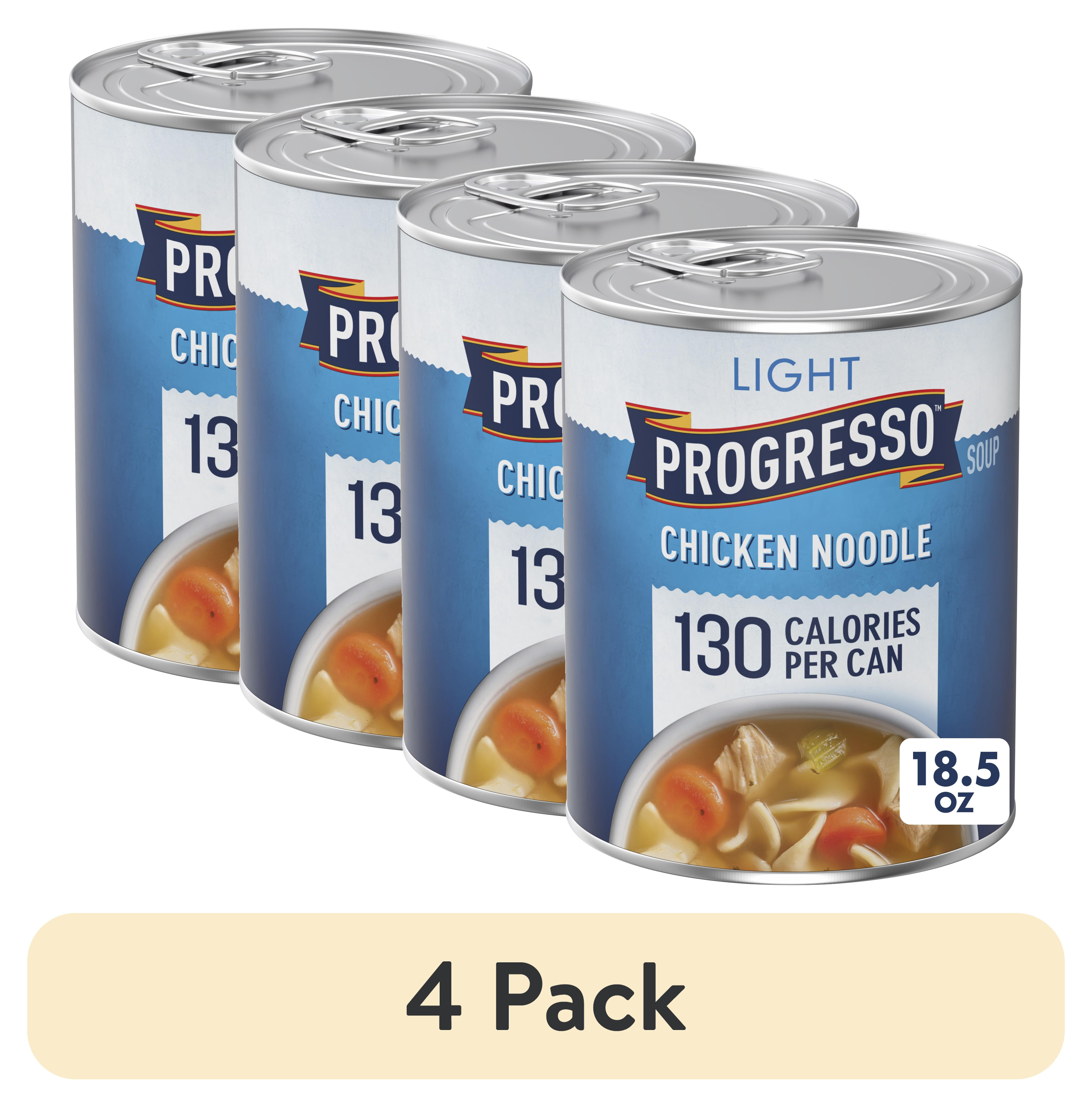 (4 pack) Progresso Light Chicken Noodle Soup, Ready To Serve Canned ...