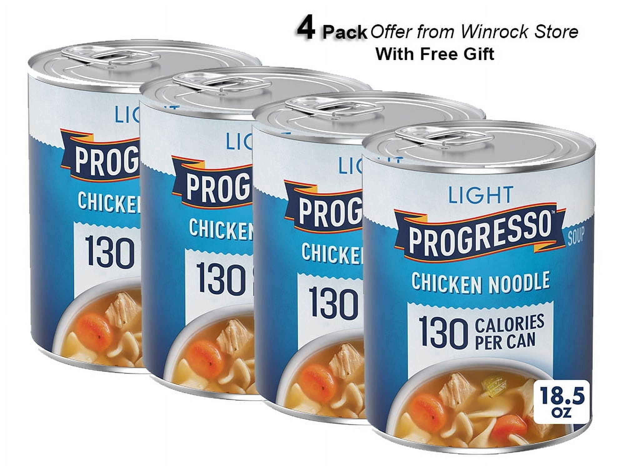 Progresso Light Chicken Noodle Soup, Ready To Serve Canned Soup, 18.5 ...