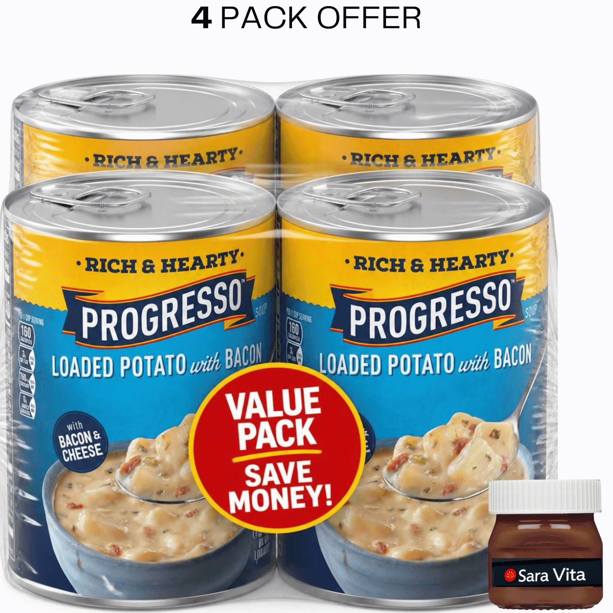 Progresso Loaded Potato with Bacon and Cheese Soup, Rich and Hearty ...
