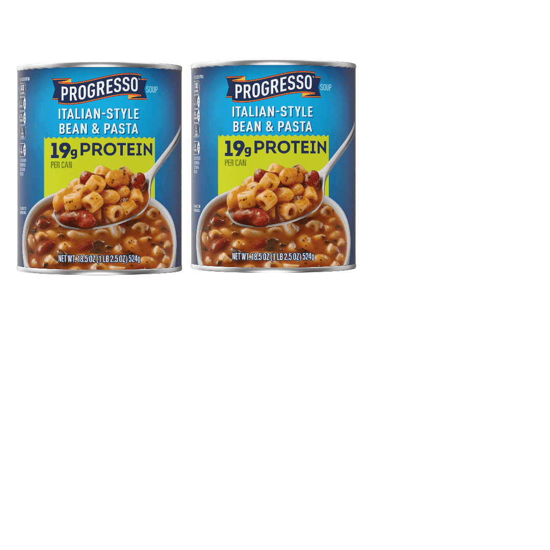 Progresso Protein Italian Style Bean & Pasta Soup 18.5oz Pack of 2 ...