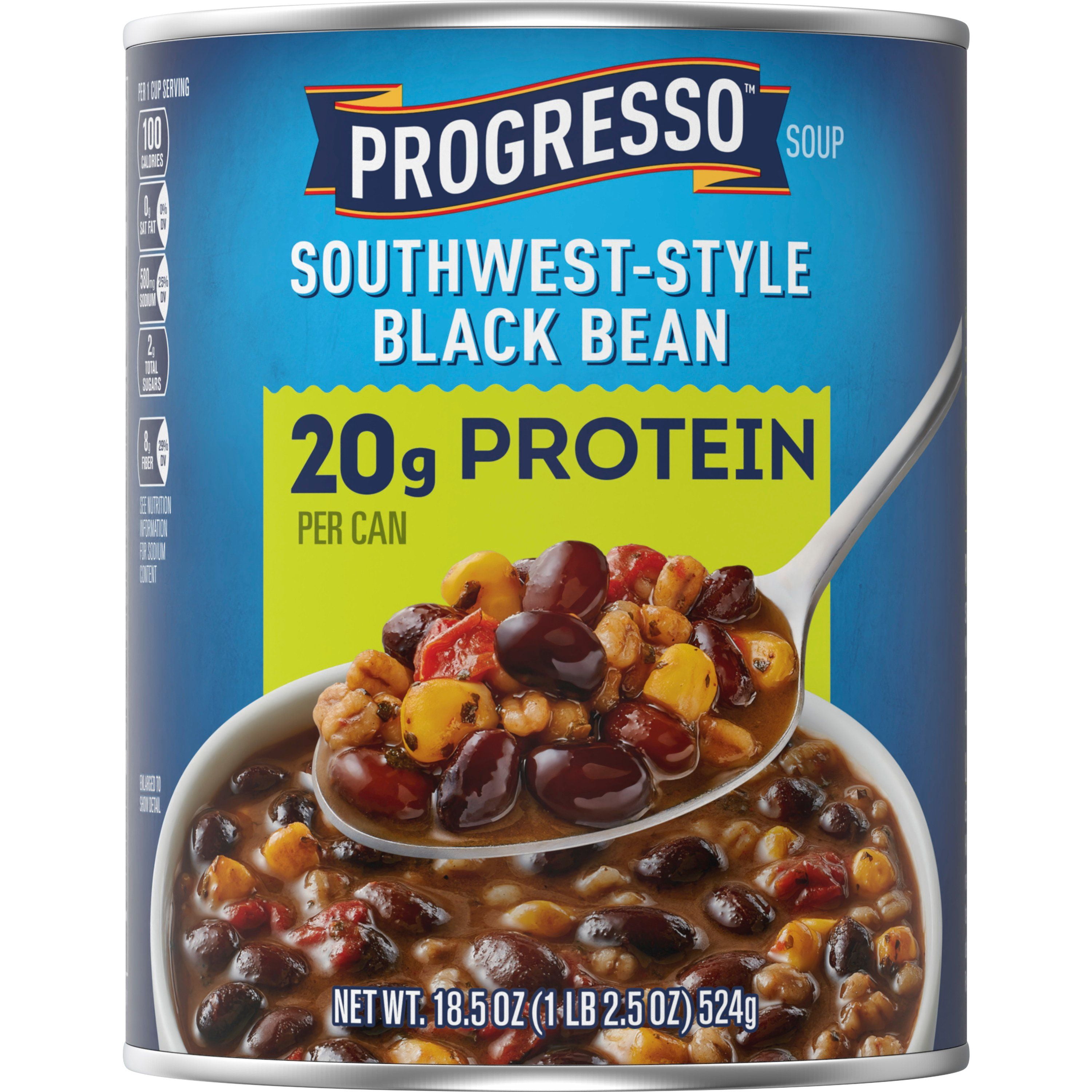 Progresso Protein Southwest Style Black Bean Soup - 18.5 oz (Pack of 1 ...