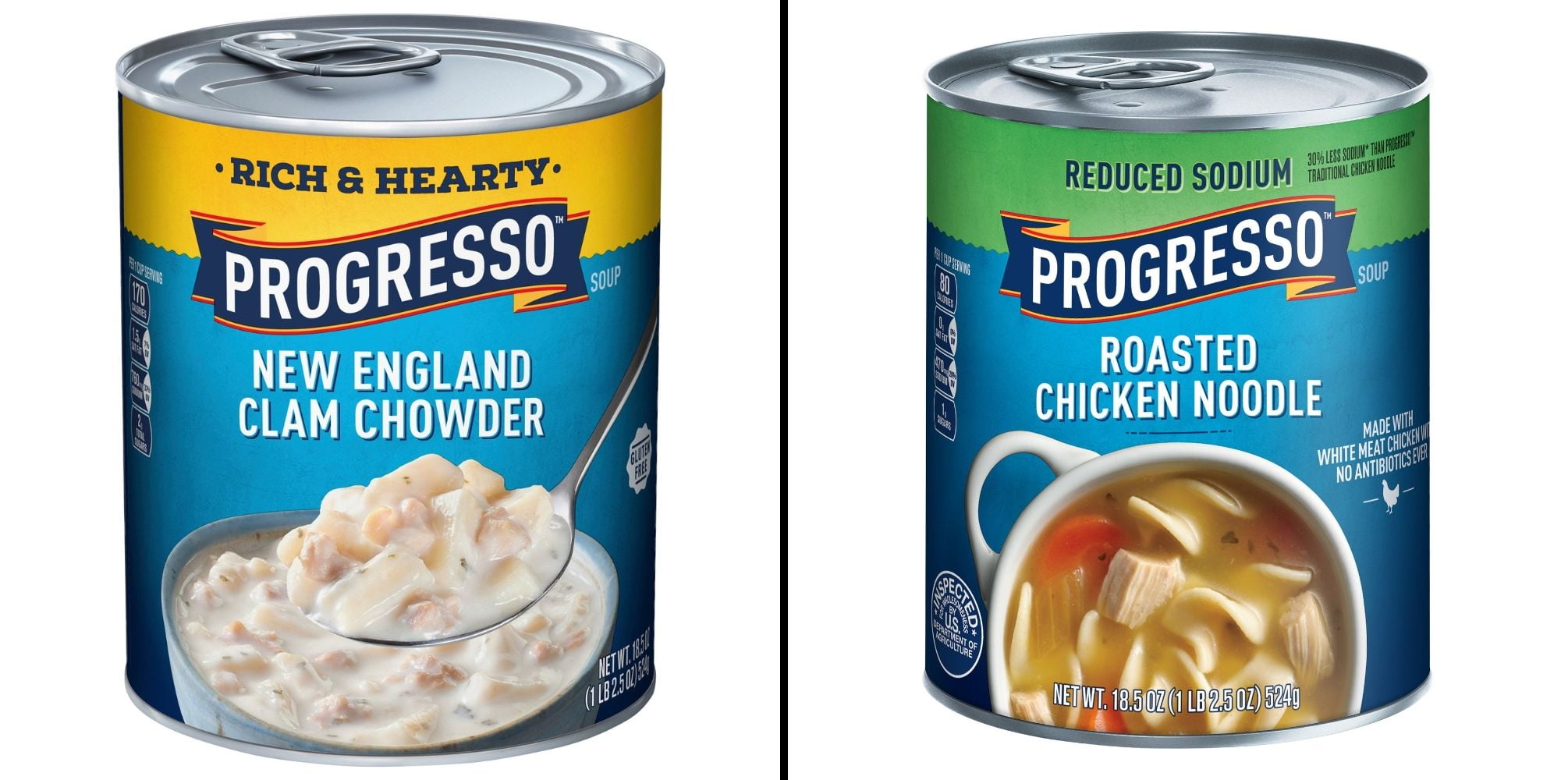 Progresso Rich & Hearty New England Clam Chowder 18.5 oz & Progresso ...