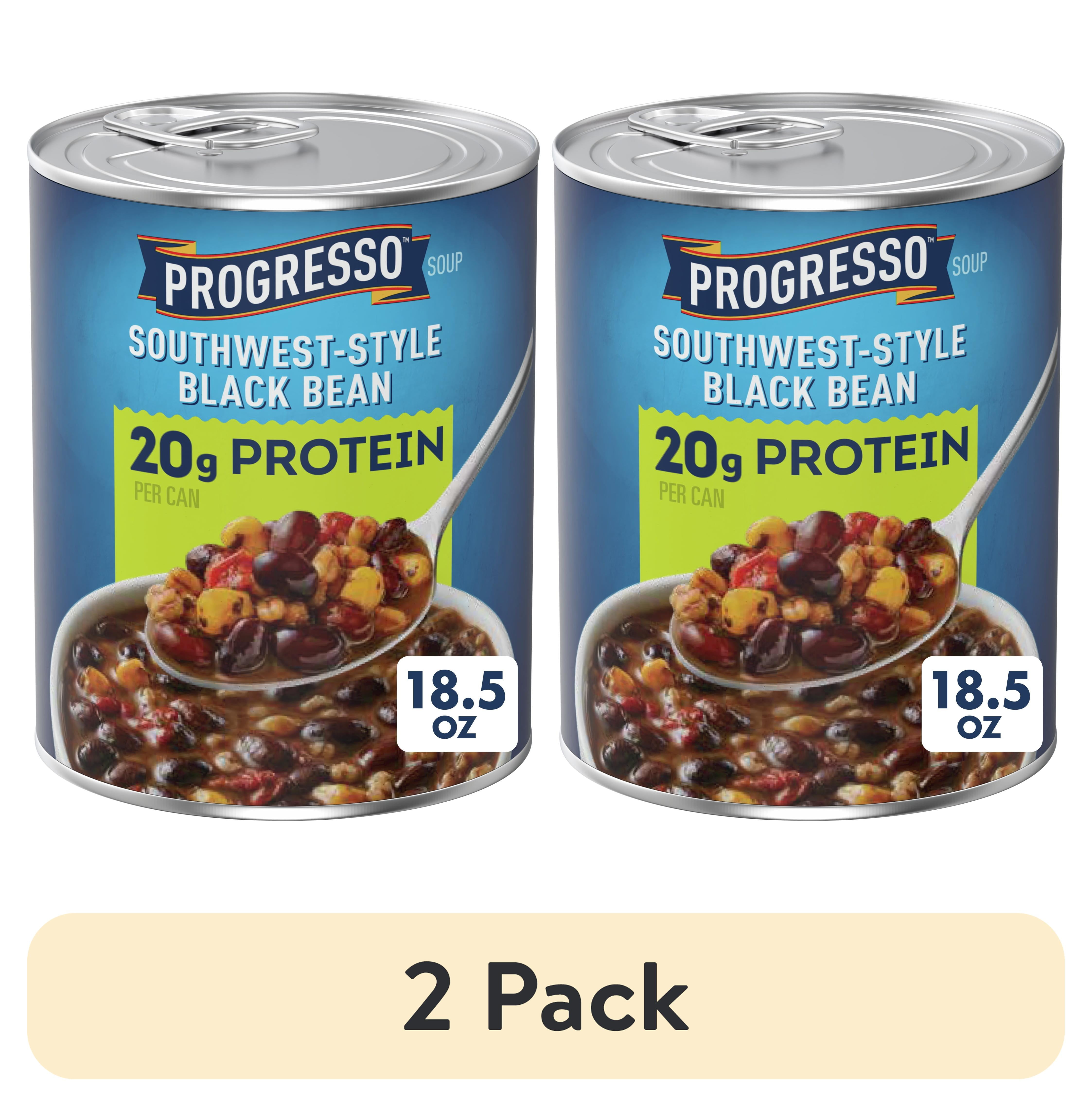 (2 pack) Progresso Southwest-Style Black Bean Protein Soup, Vegetarian ...