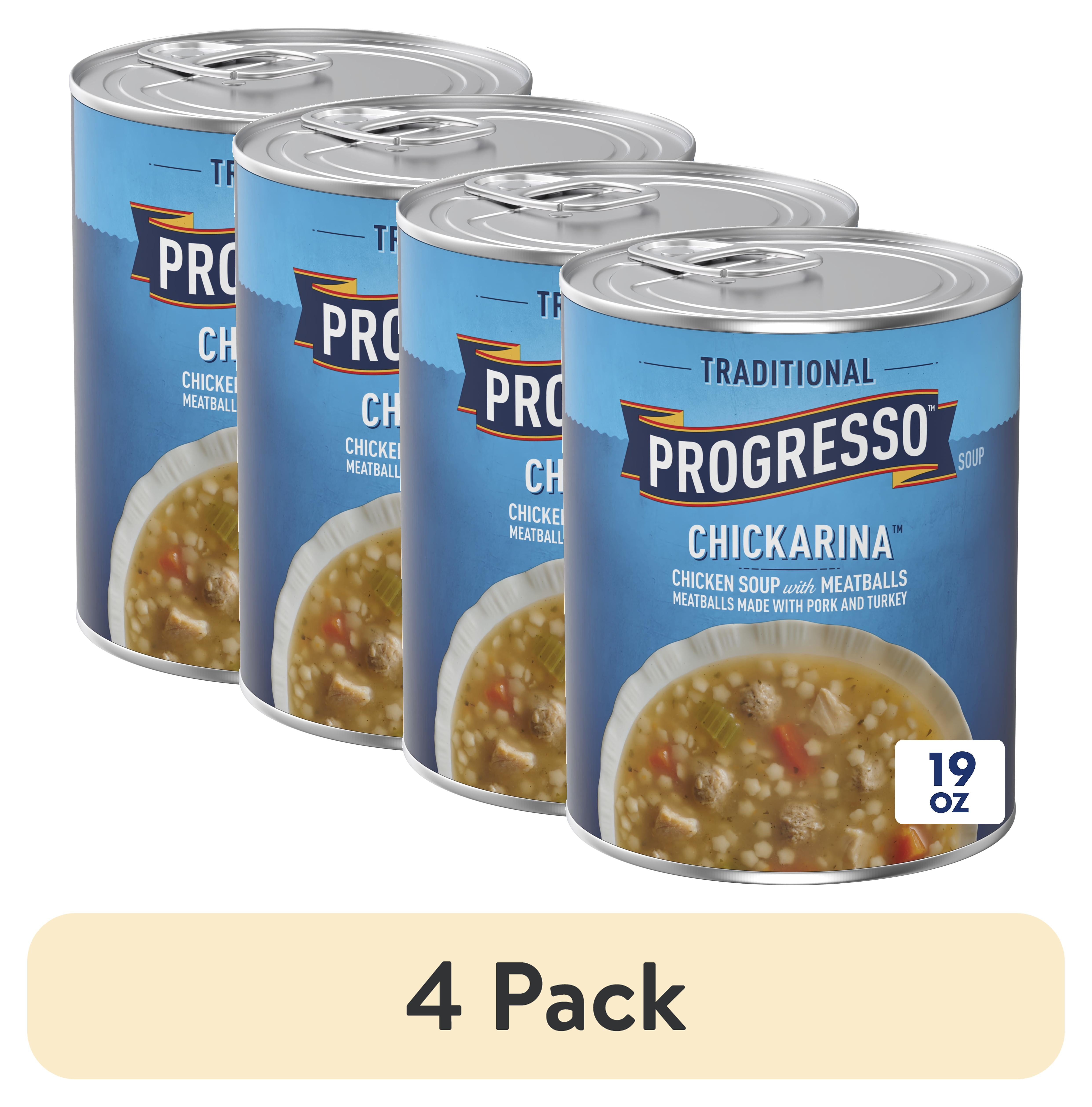 (4 pack) Progresso Traditional Chickarina Soup, Ready To Serve Canned ...